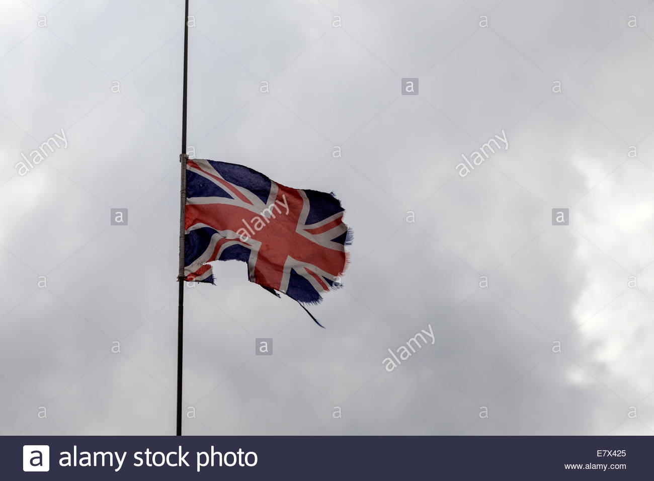 Half Mast Union Jack Stock Photos & Half Mast Union Jack Stock Images ...