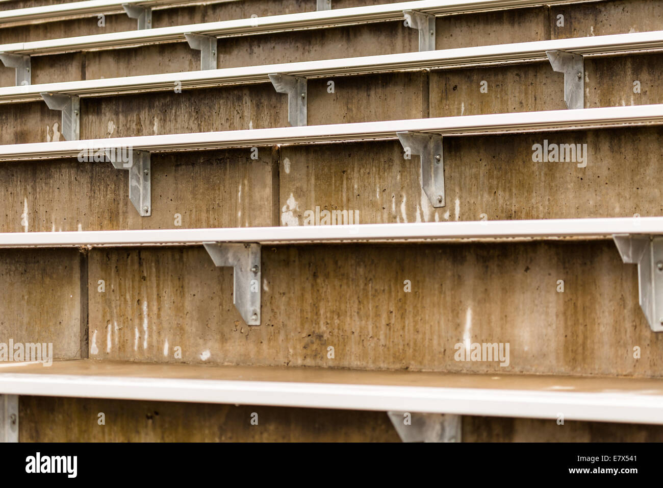 Empty stadium seating on college stadium campus Stock Photo - Alamy