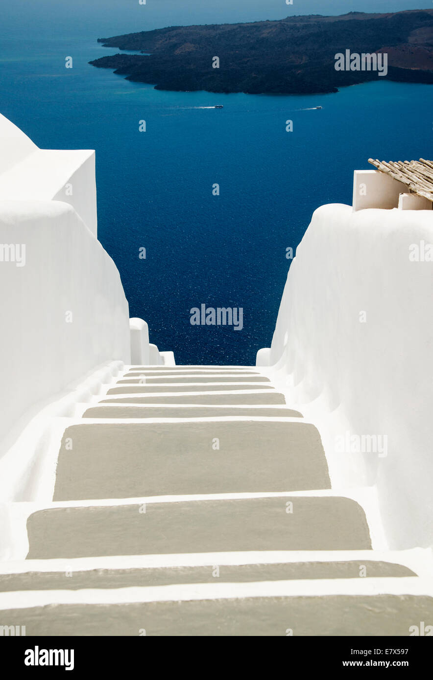 Santorini staircases hi-res stock photography and images - Alamy