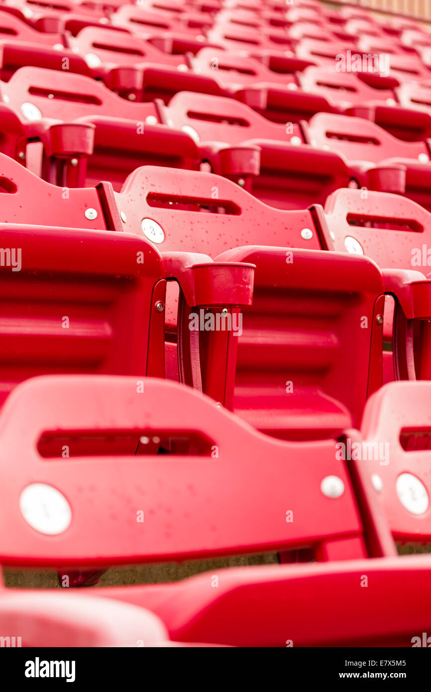Empty stadium seating on college stadium campus Stock Photo - Alamy