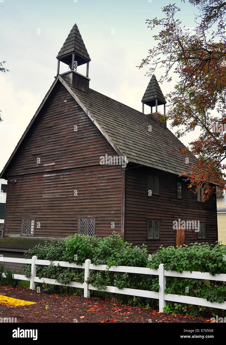 Simsbury, Connecticut: A faithful replica of the original 1683 wooden ...