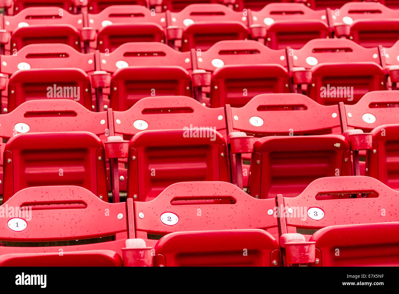 Empty stadium seating on college stadium campus Stock Photo - Alamy
