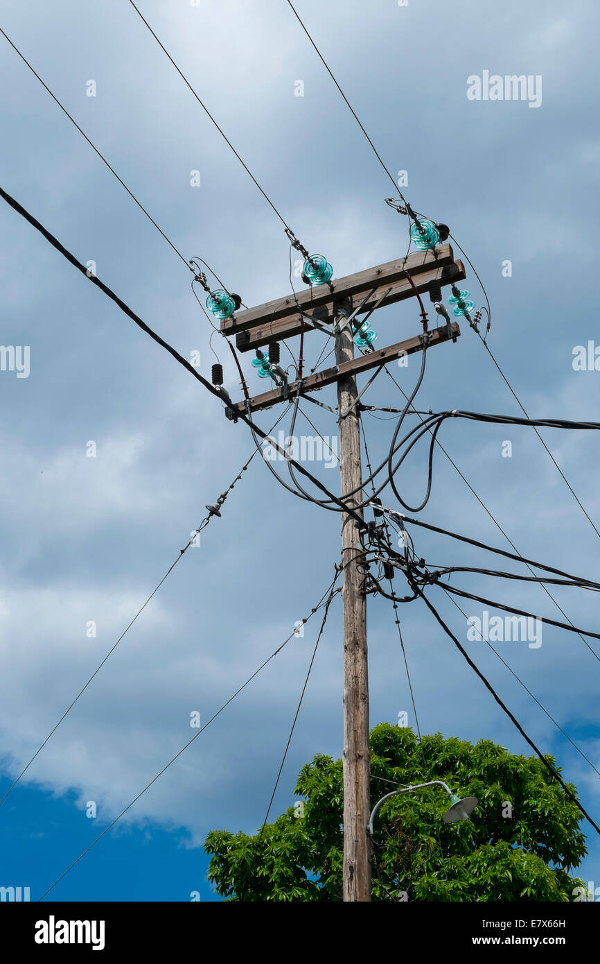 Power poles supply line hi-res stock photography and images - Alamy