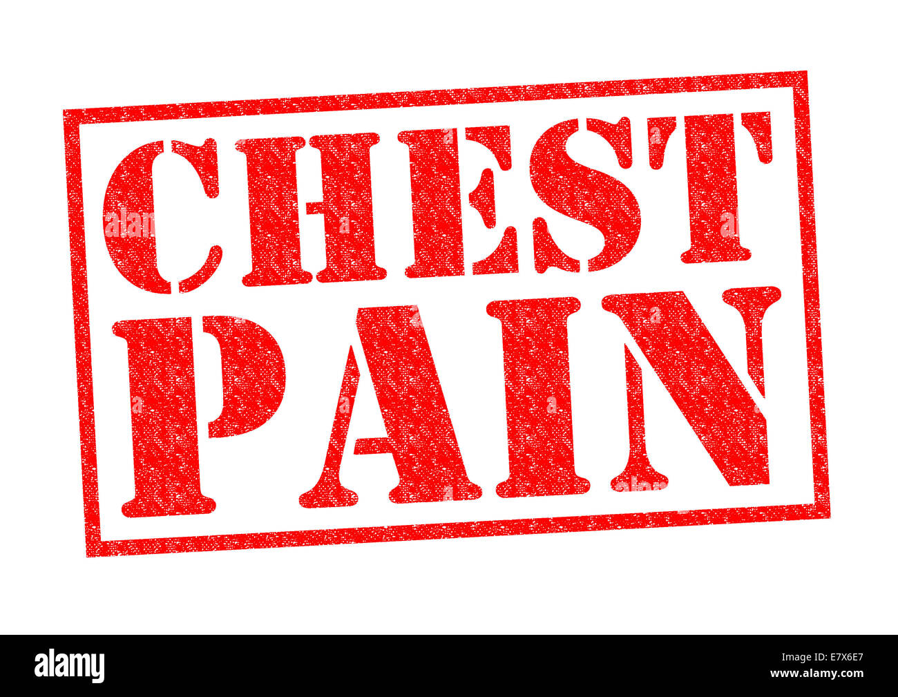 CHEST PAIN red Rubber stamp over a white background Stock Photo - Alamy