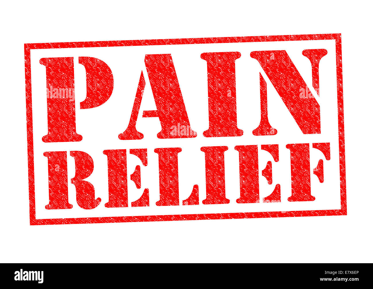 PAIN RELIEF red Rubber Stamp over a white background Stock Photo - Alamy