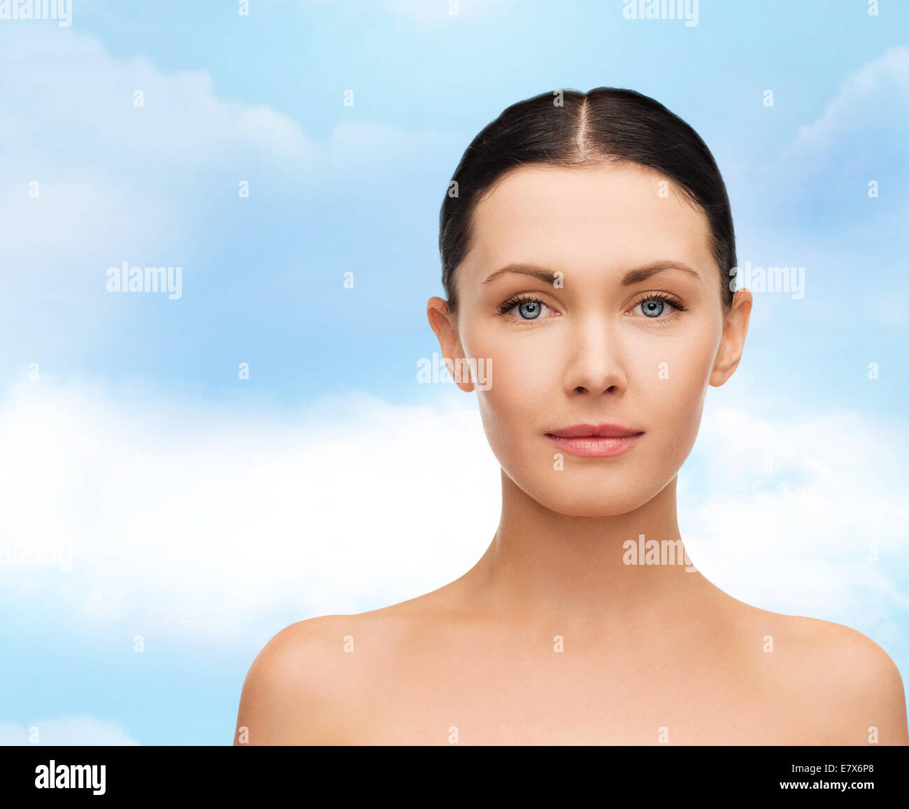 face and shoulders of beautiful woman Stock Photo - Alamy