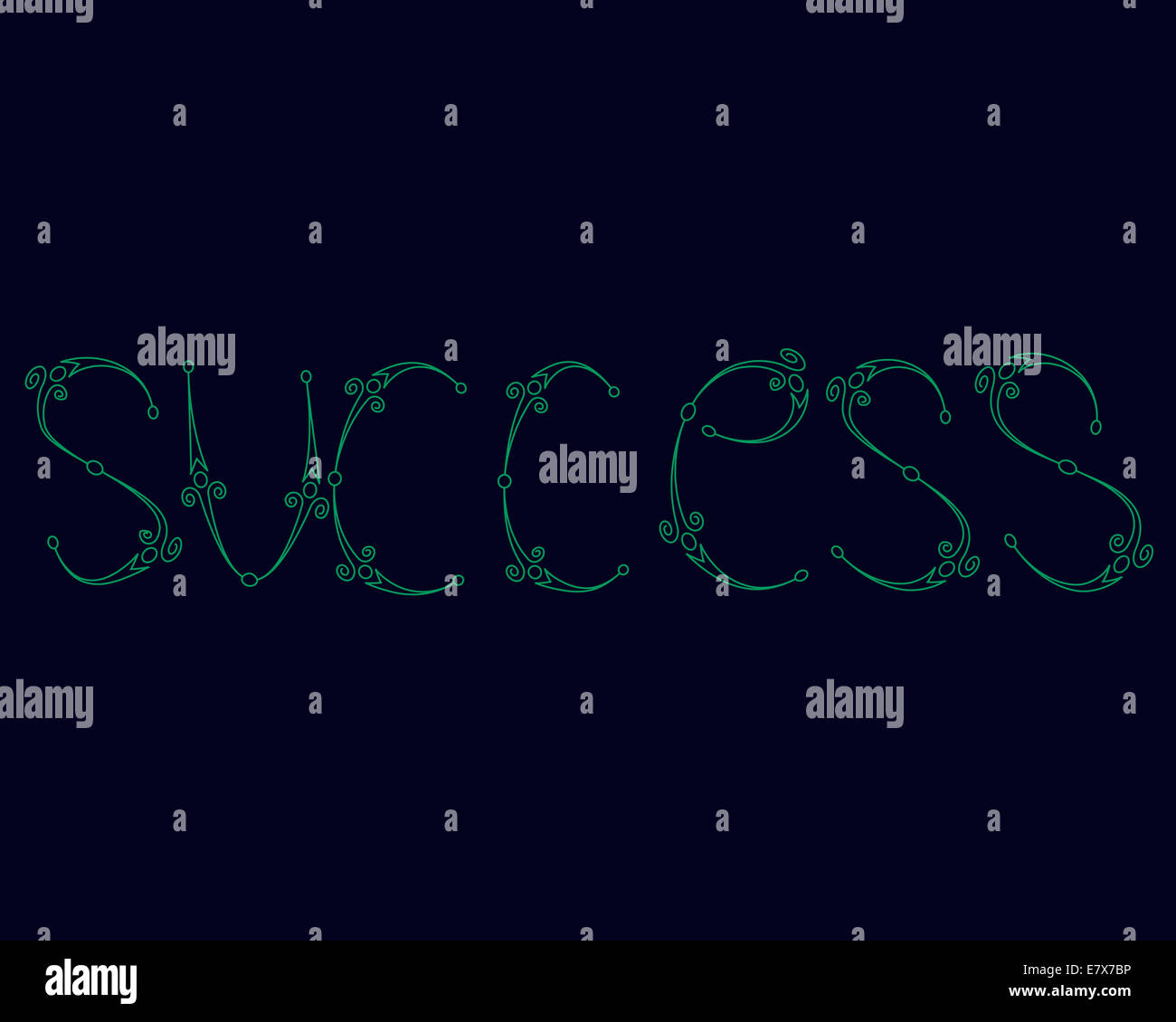 abstract magic success text on a blue black background Stock Photo - Alamy