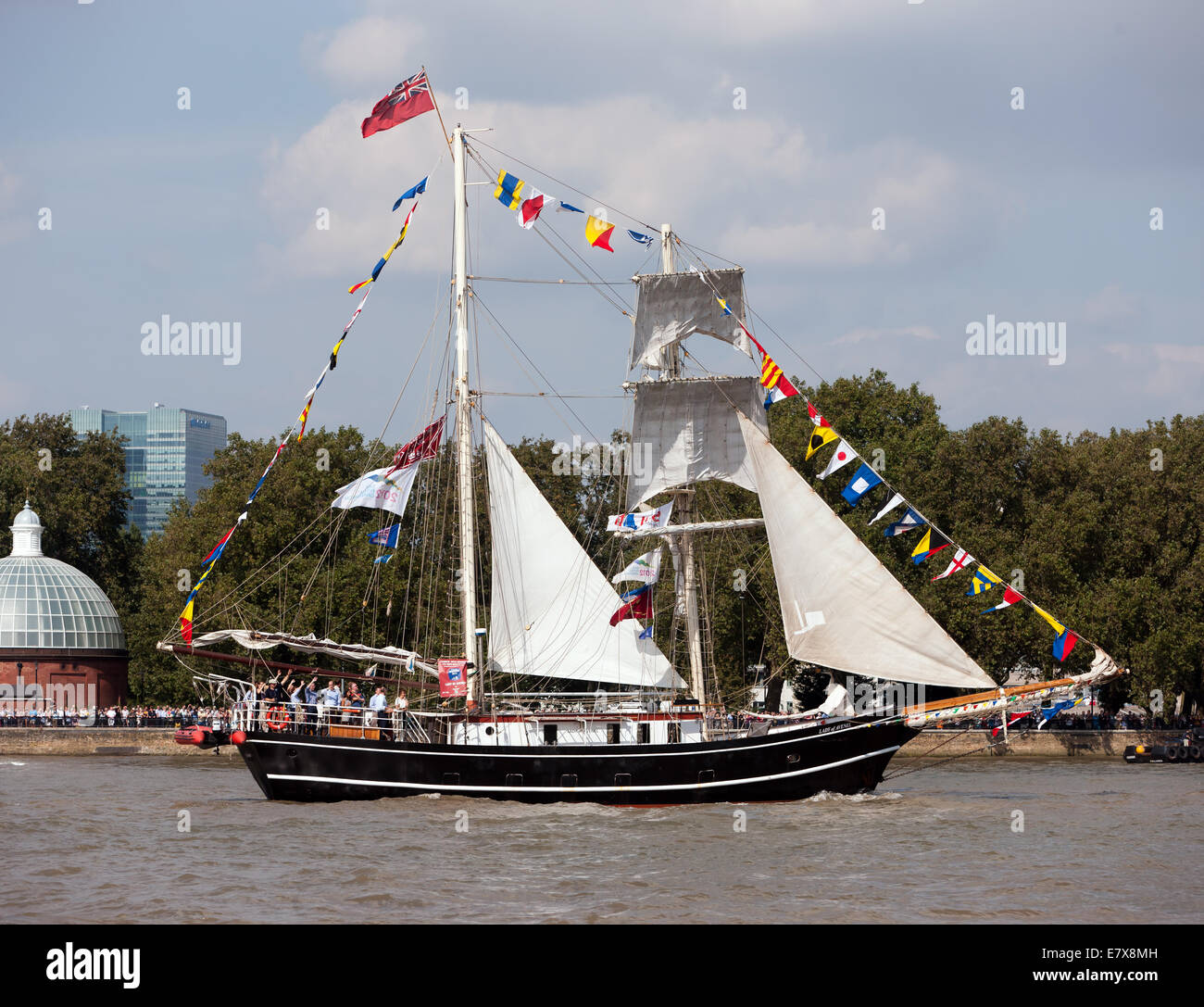 The Lady of Avenel, a Brigantine square rigger sailing ship,taking part ...