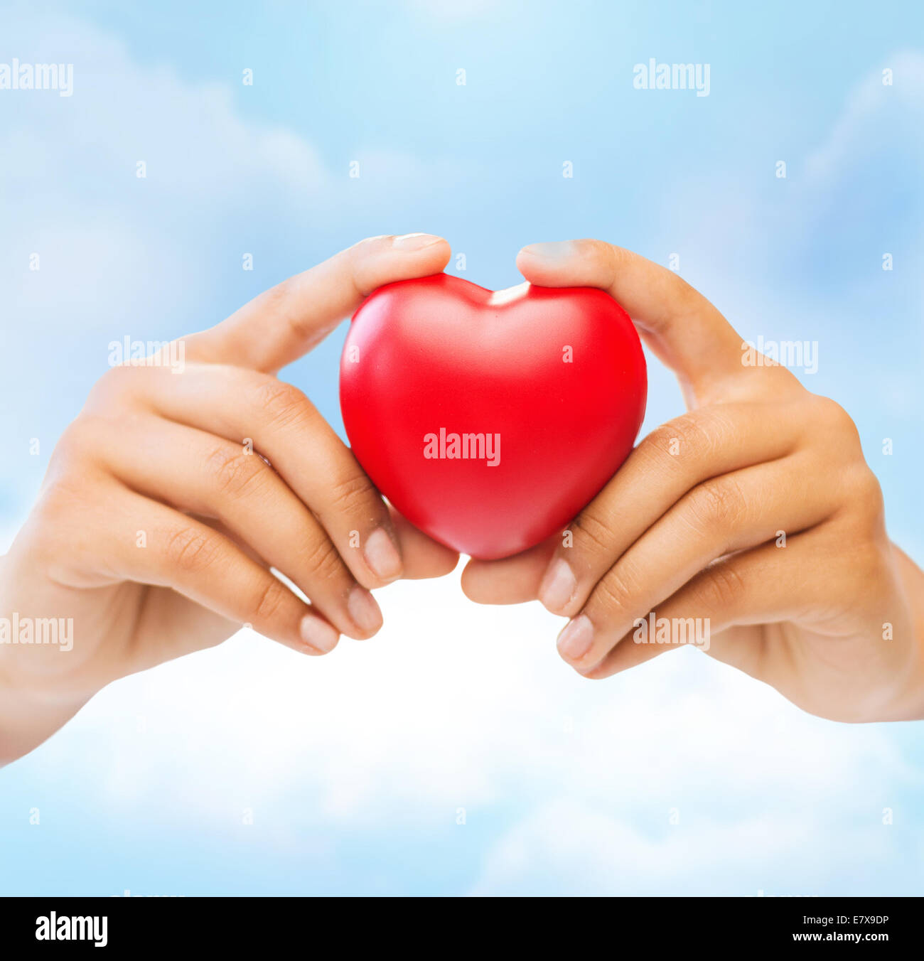 female hands with heart Stock Photo - Alamy