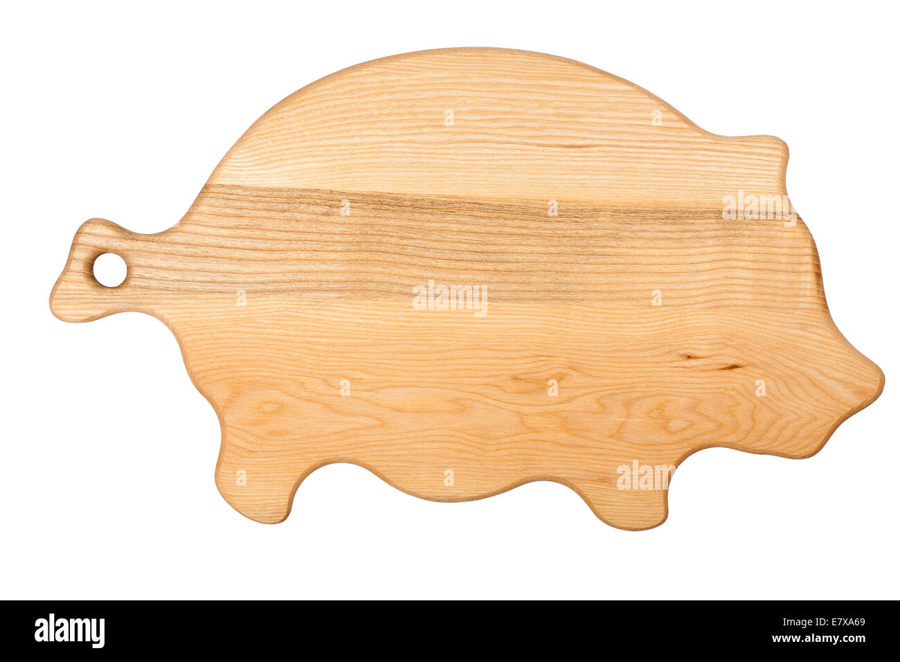 Wooden chopping board isolated on white background Stock Photo - Alamy