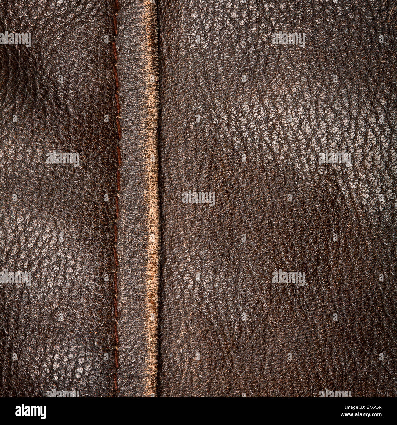 Scratched worn leather texture with seam Stock Photo - Alamy