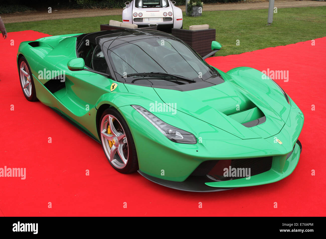 LaFerrari - Ferraris Hypercar in a one off green Stock Photo - Alamy