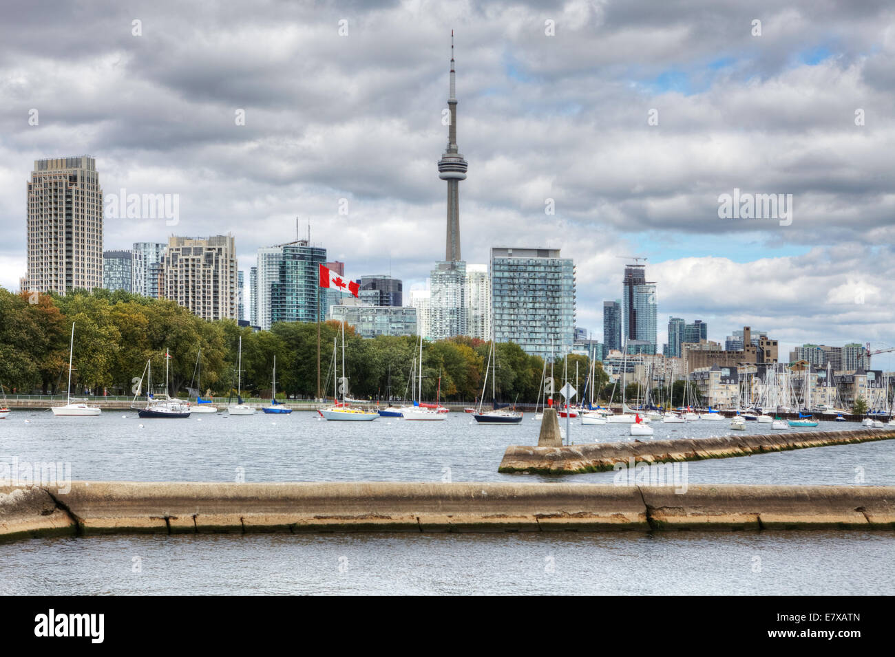 Toronto Skyline seen across the water Stock Photo - Alamy