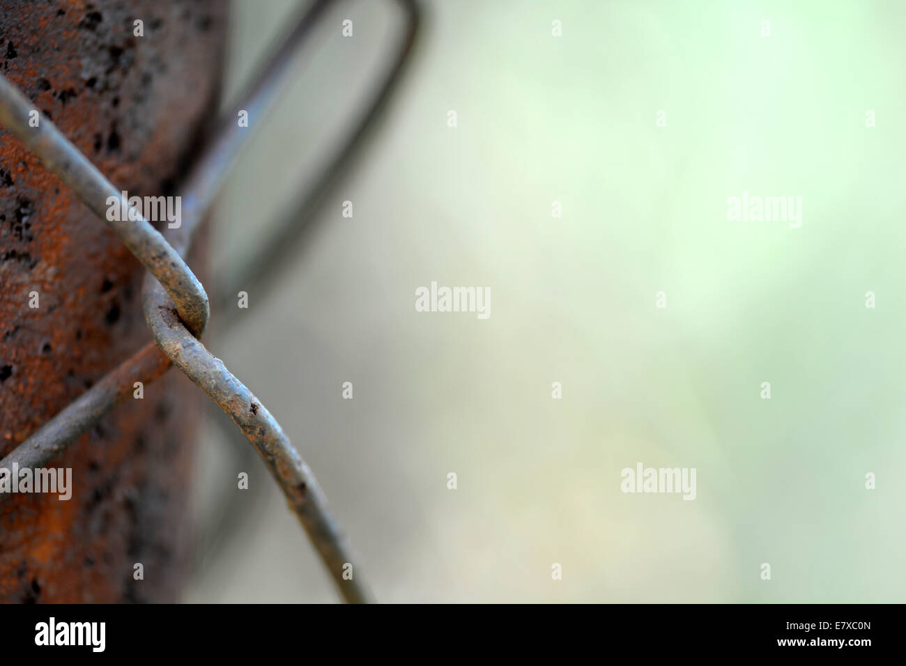 old metal wire mesh isolated on the black background Stock Photo - Alamy