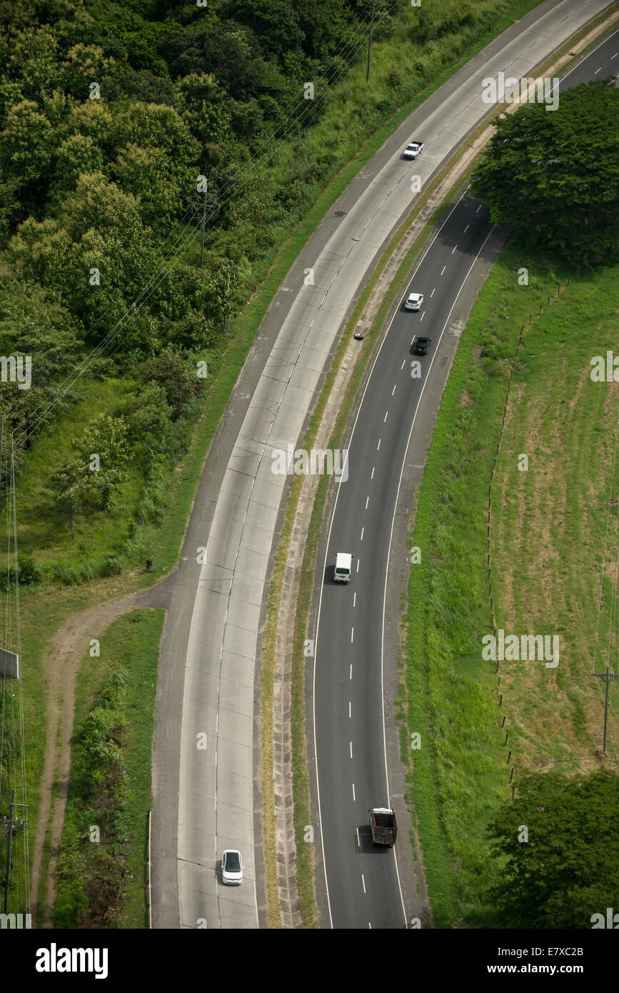 Aerial view of Panamericana highway, Panama Stock Photo - Alamy