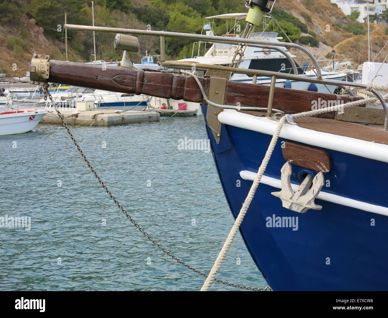 Fishing boat bow Stock Photo - Alamy