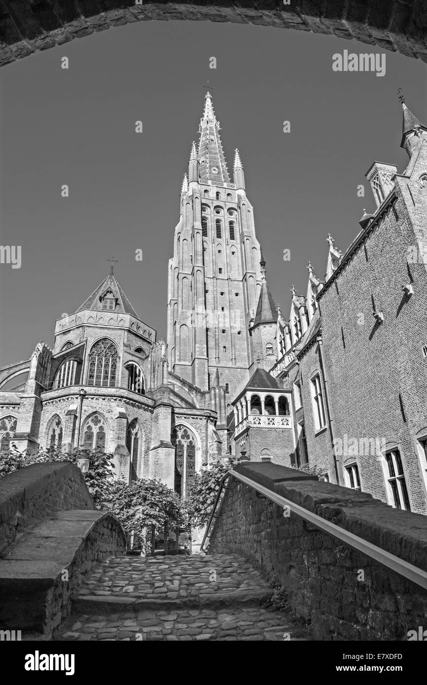 Tower church our lady bruges hi-res stock photography and images - Alamy