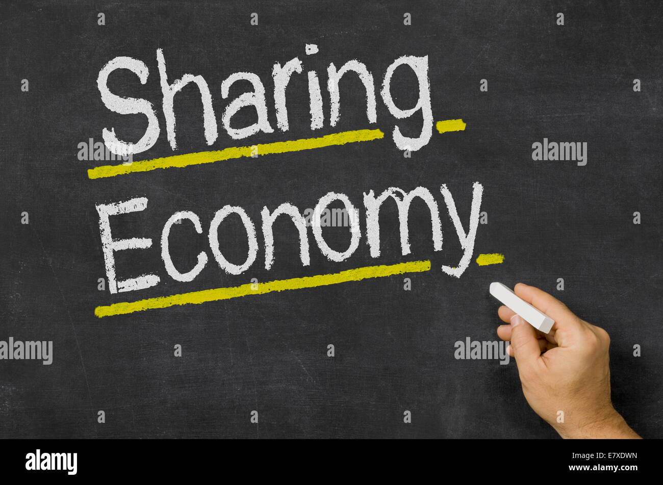 Hand writing sign sharing hi-res stock photography and images - Alamy