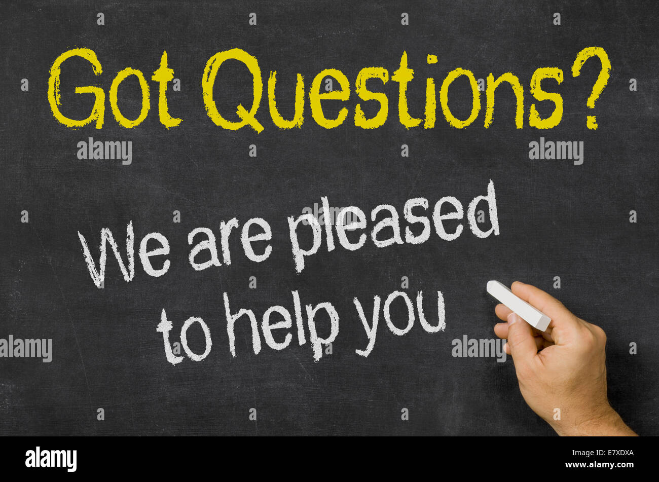 We are pleased to help you Stock Photo - Alamy