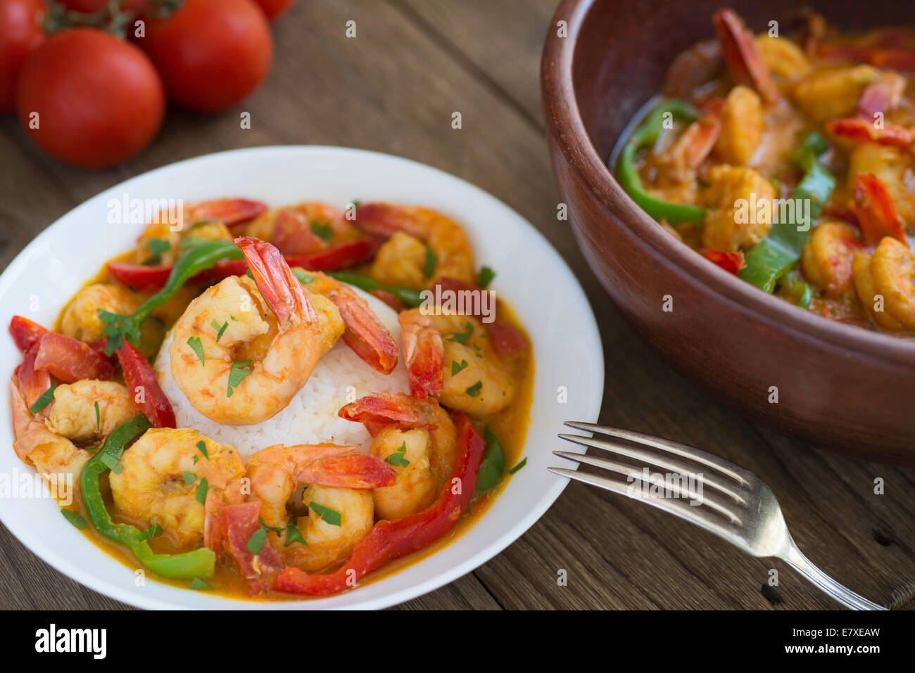 Moqueca of shrimps, Brazilian dish Stock Photo - Alamy