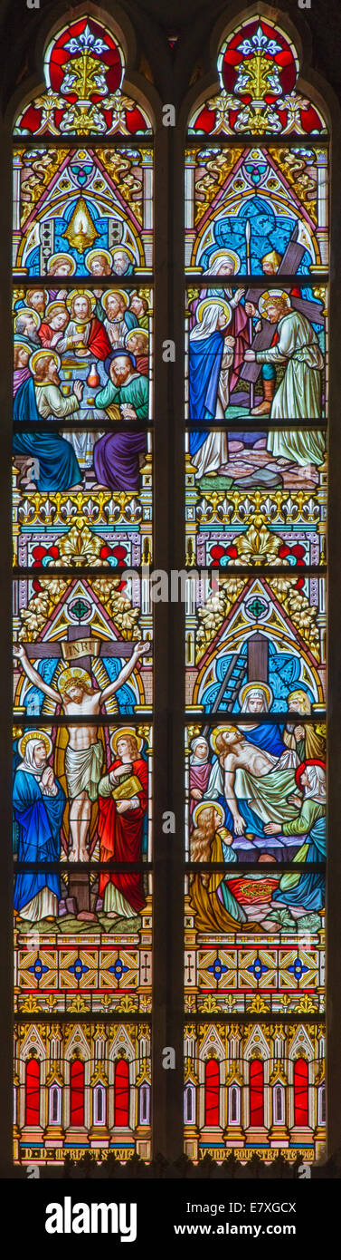 Bruges - The Crucifixion, Pieta, Last supper and the cross way scenes ...