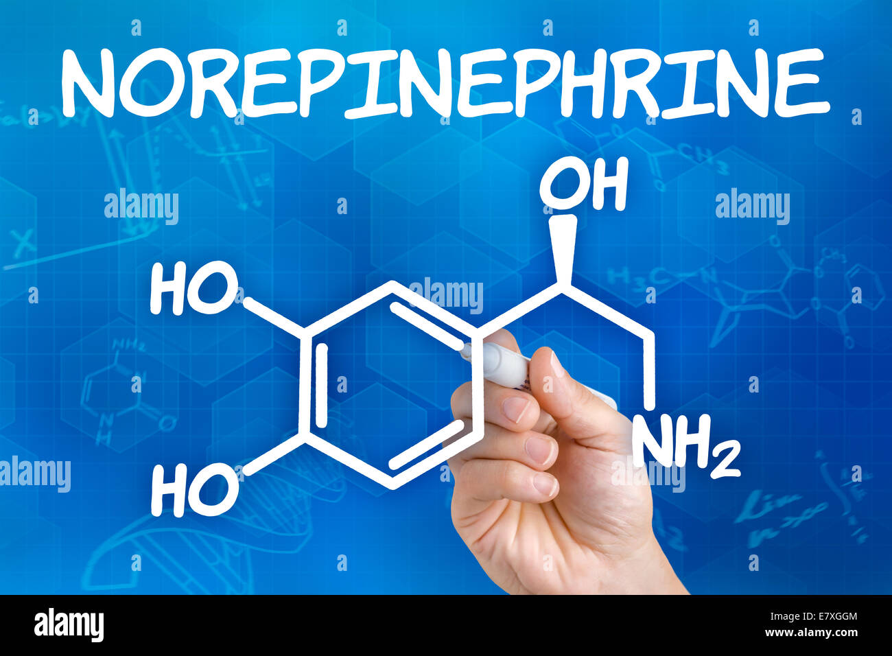 Noradrenaline norepinephrine molecule hi-res stock photography and ...