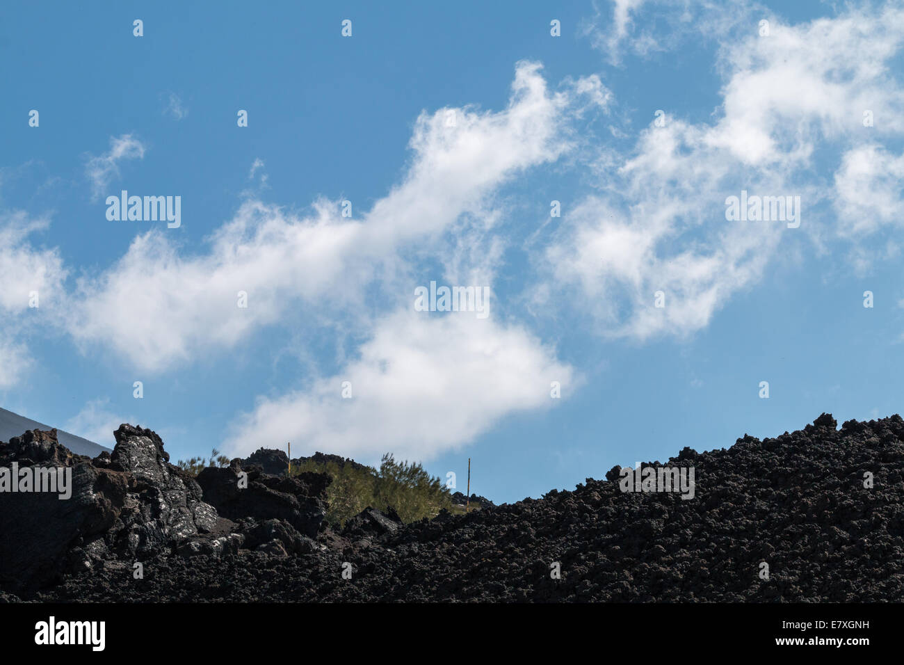 The big active european volcano Stock Photo - Alamy