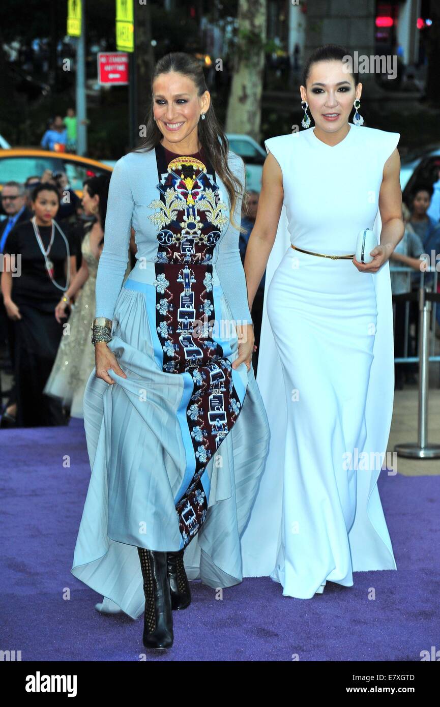 New York, NY. 23rd September 2014. Cindy Chow and Sarah Jessica Parker ...