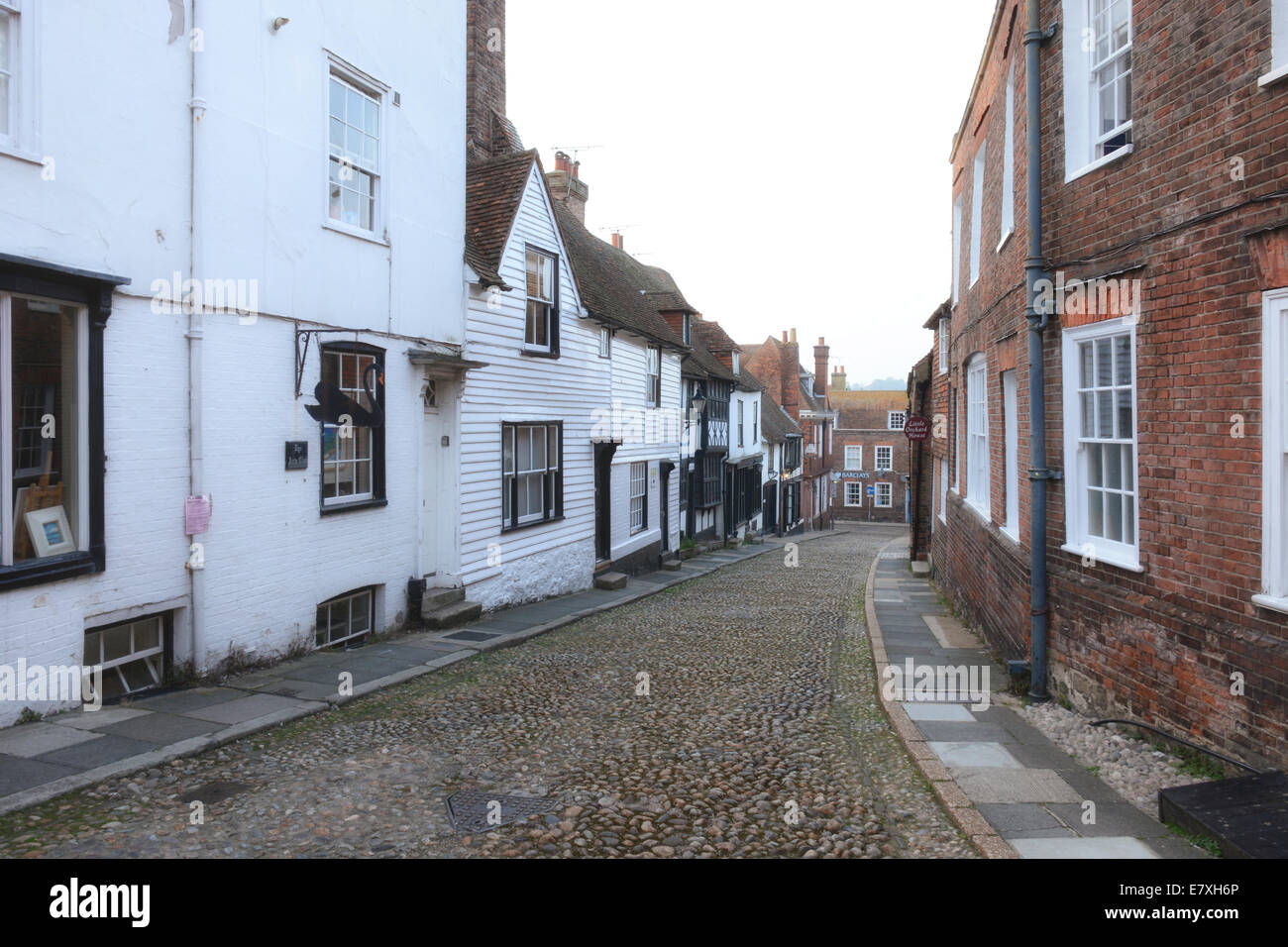 West Street on the corner of Mermaid Street, Rye, East Sussex Stock ...