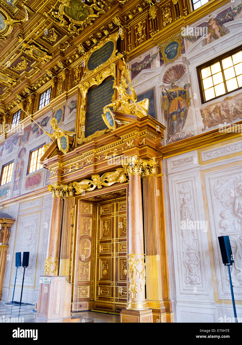 Renaissance german wall painting and ceiling painting hi-res stock ...