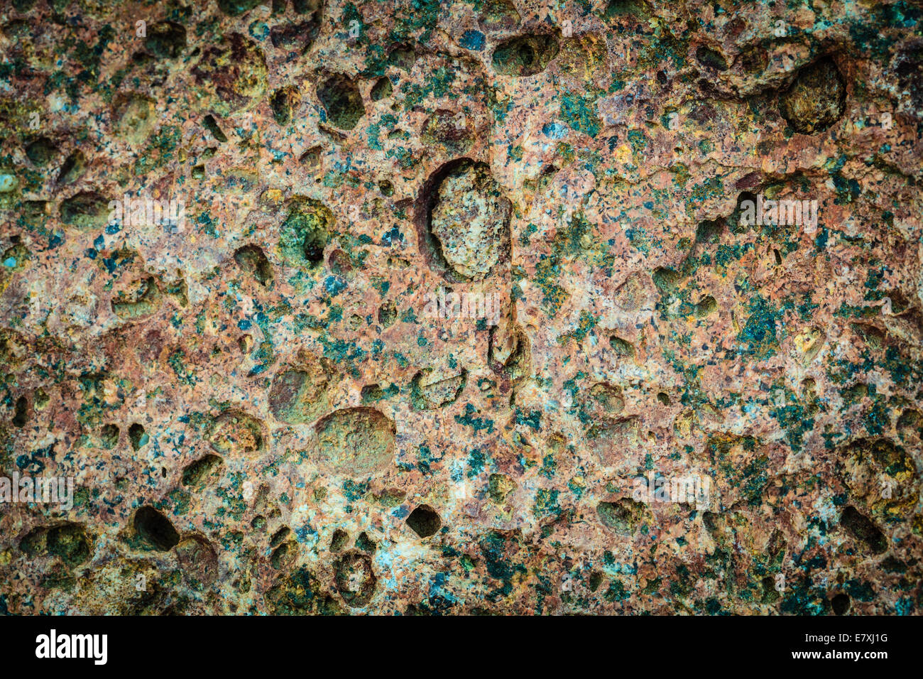 Abstract backdrop. Brown green grunge wall stone background or texture ...