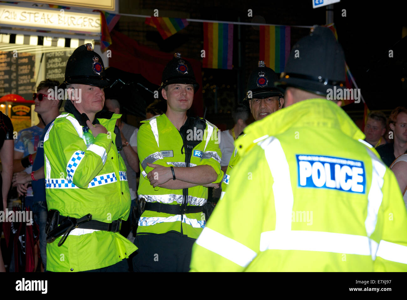 Manchester Police Officers on duty in Sackville Street Stock Photo - Alamy