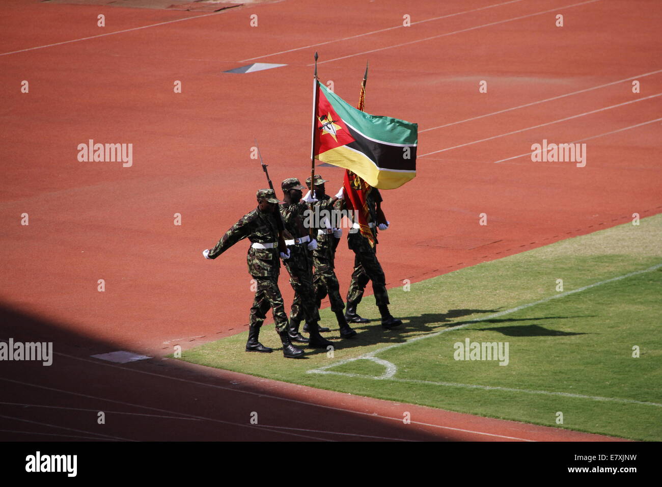 Maputo, Mozambique. 25th Sep, 2014. Soldiers of Armed Forces for the ...