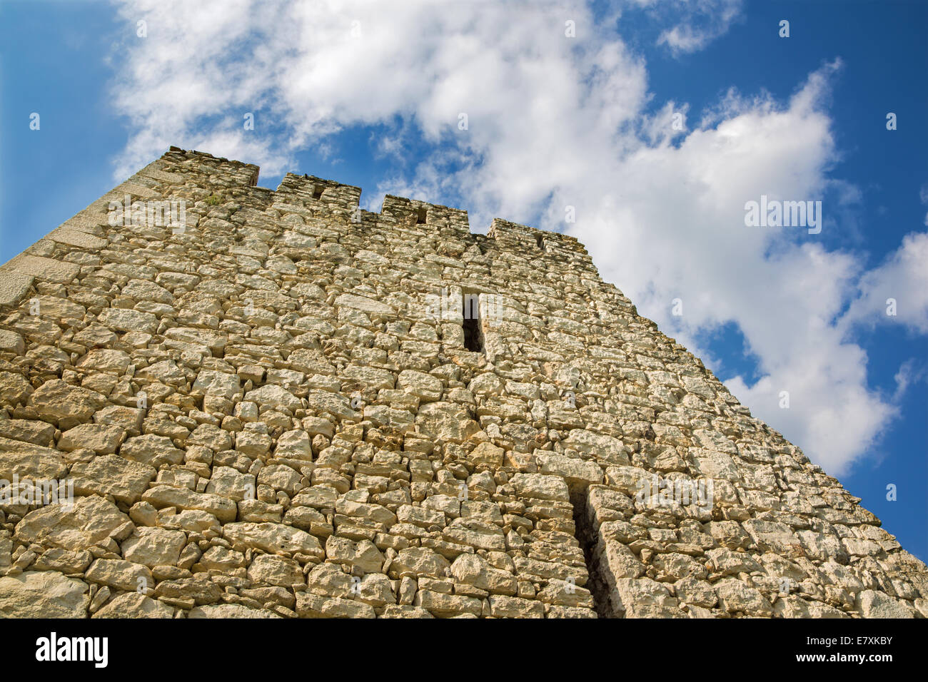 Spissky castle - Look from middle castle courtyard Stock Photo - Alamy