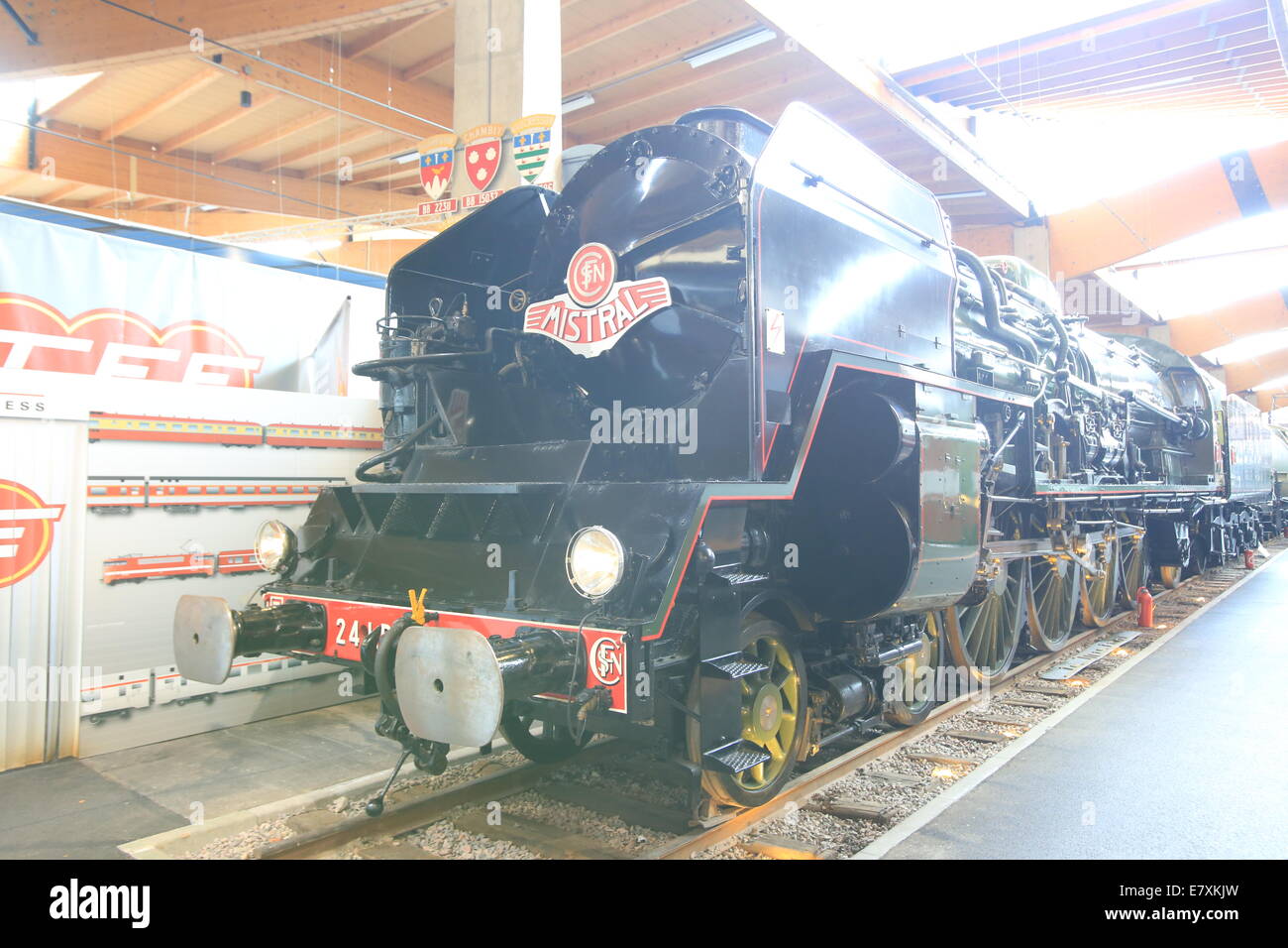 France, Haut Rhin, Mulhouse, La Cite du train, also called Musee ...