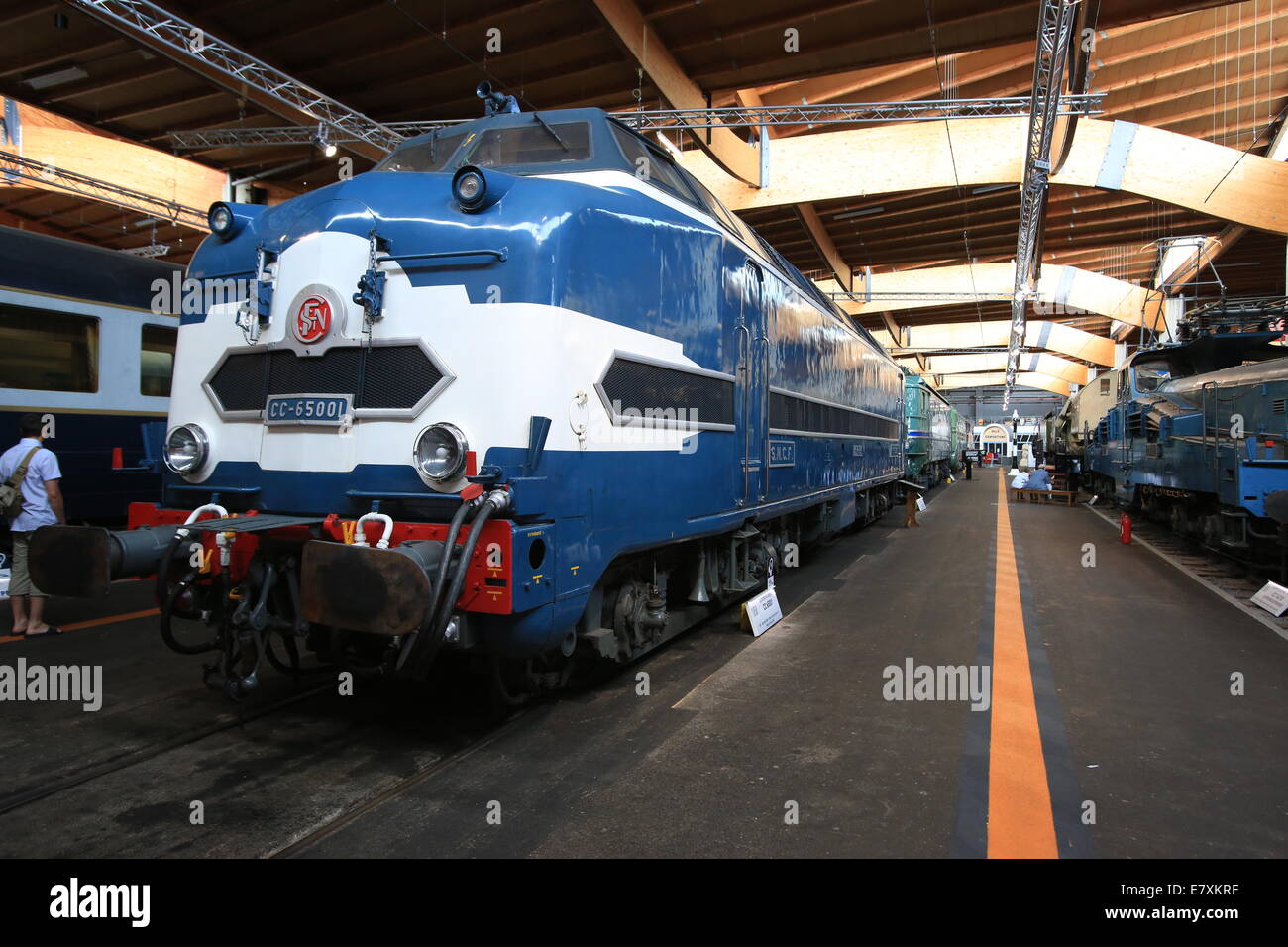 France, Haut Rhin, Mulhouse, La Cite du train, also called Musee ...