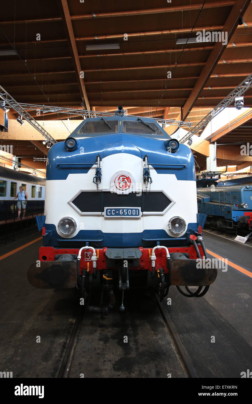 France, Haut Rhin, Mulhouse, La Cite du train, also called Musee ...