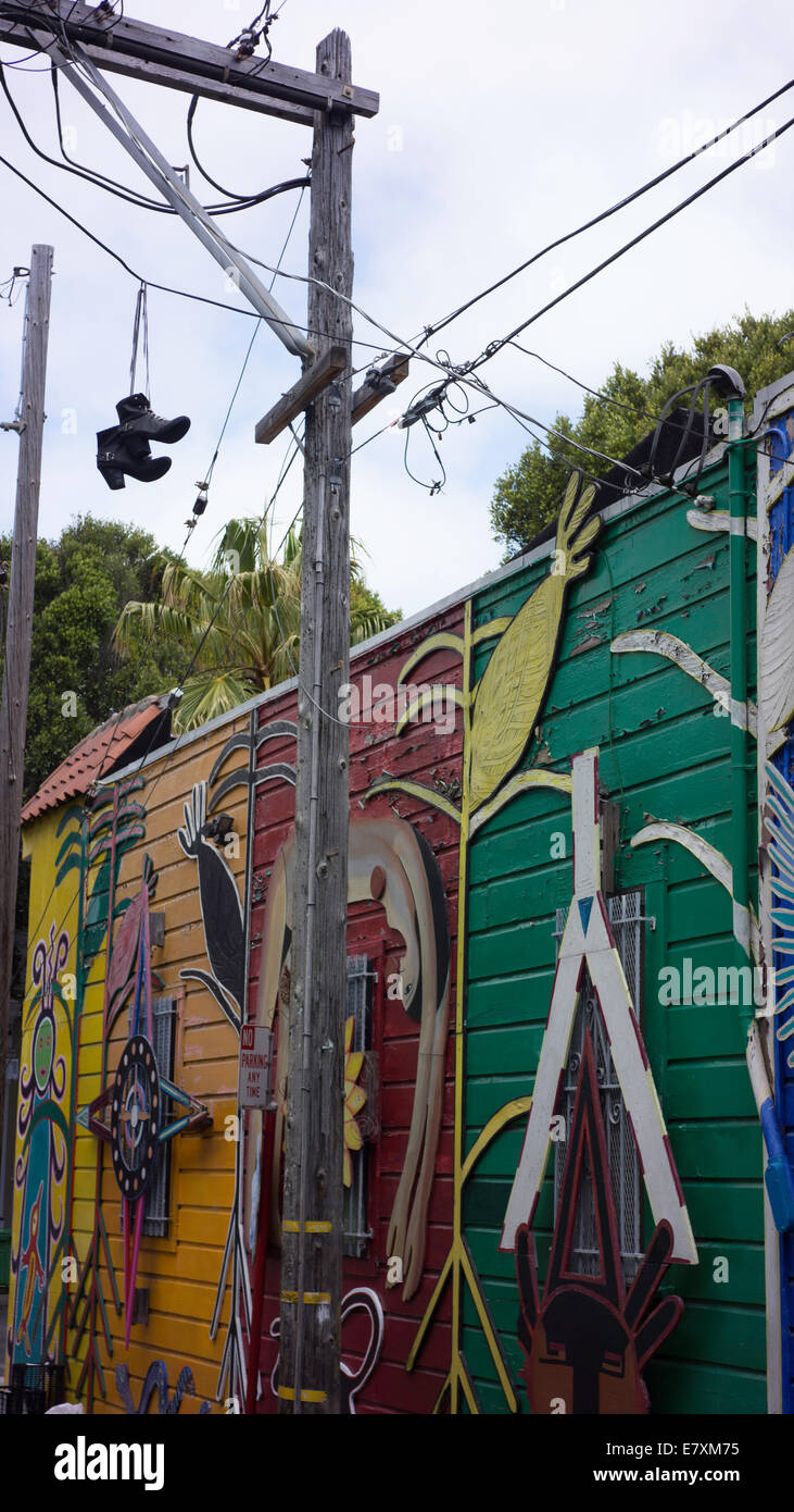 Hanging boots hi-res stock photography and images - Alamy