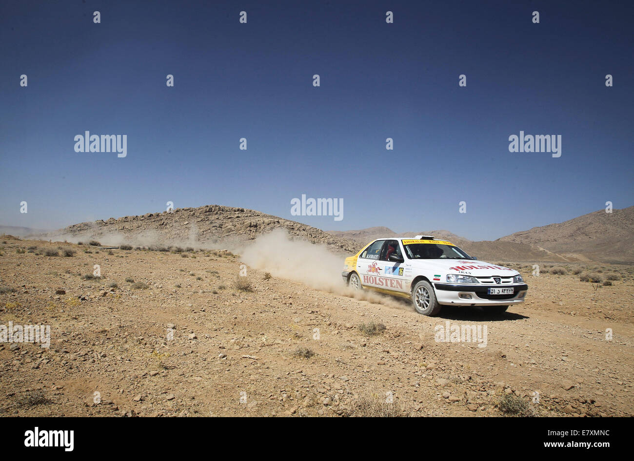 Tehran, Southern Iran. 25th Sep, 2014. Iranian driver Farzad shahrokhi ...