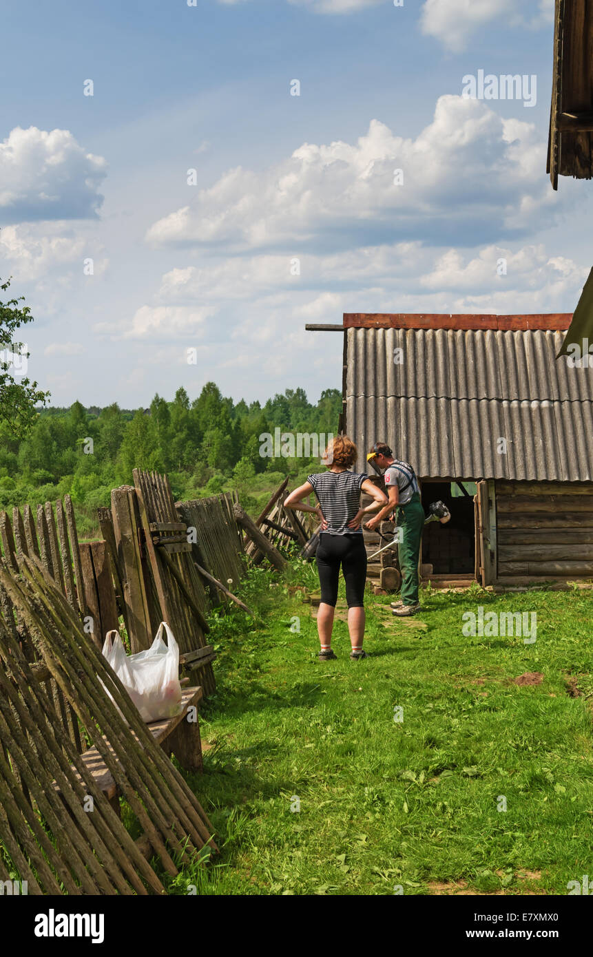 Work in the rural house Stock Photo - Alamy