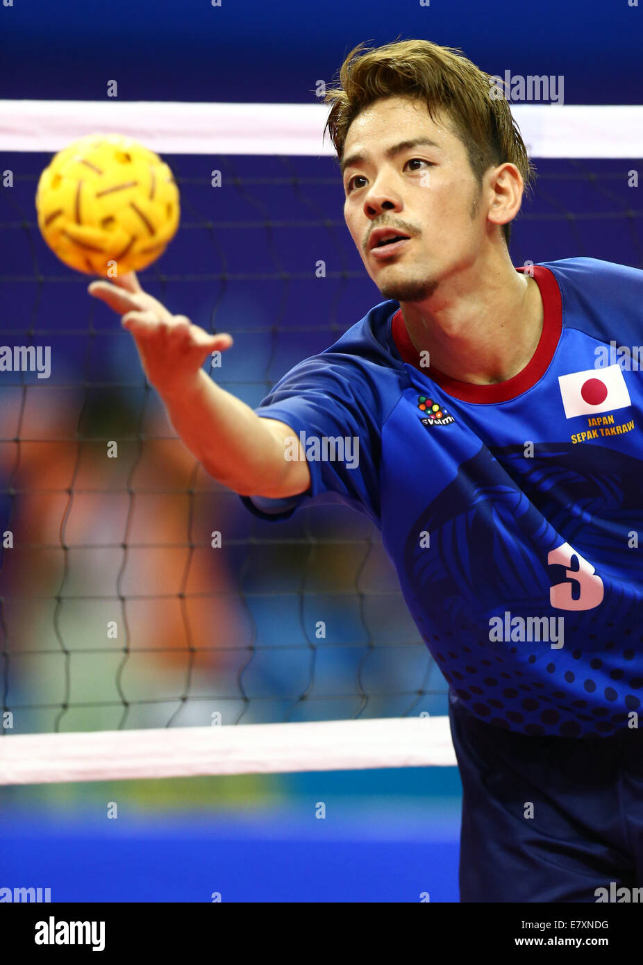 Incheon, South Korea. 25th Sep, 2014. Takeshi Terashima (JPN) Sepak ...