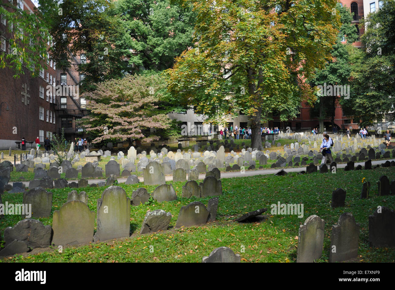 Granary Cemetery in Boston, Massachusetts as the burial site of Samuel ...