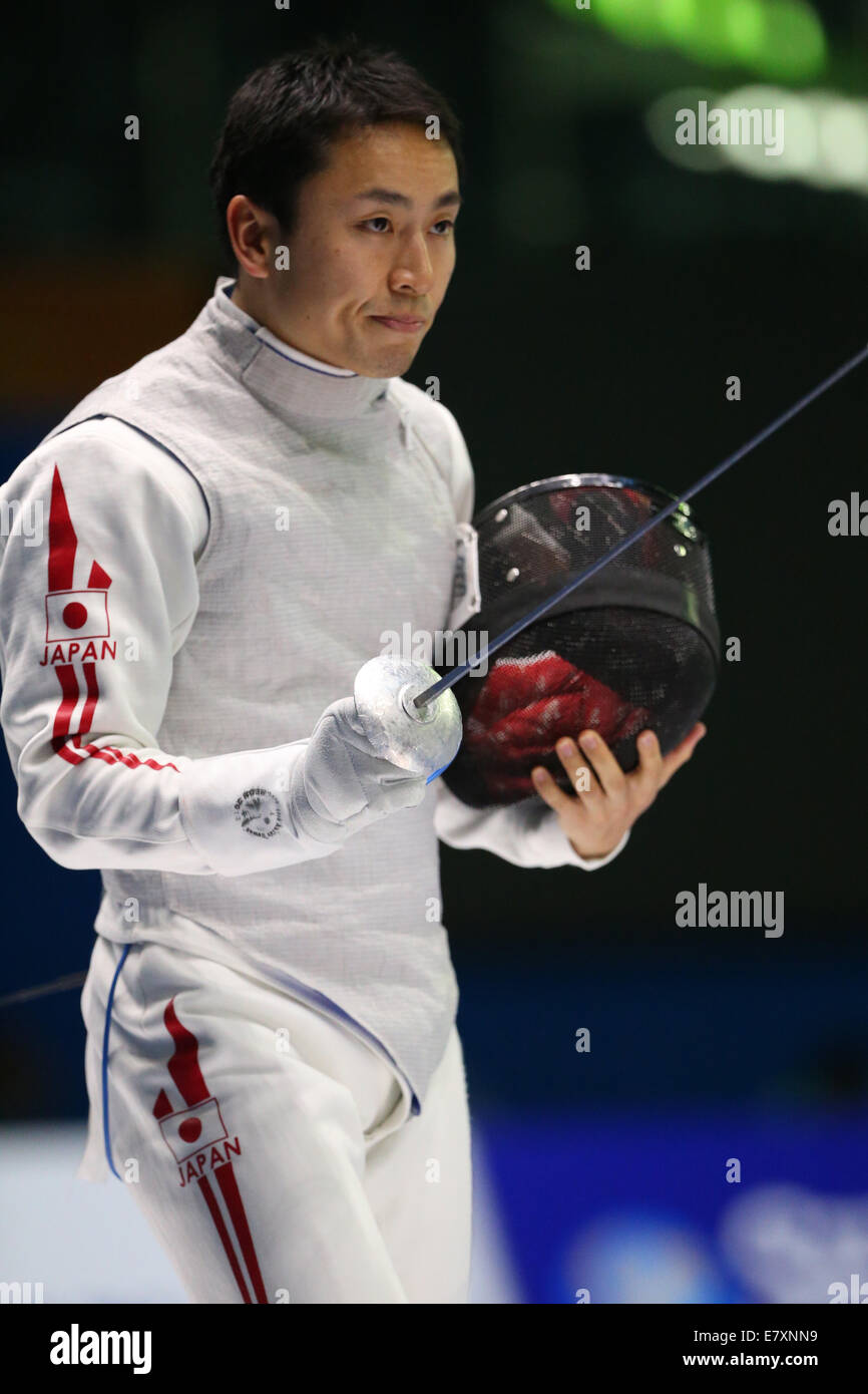 Incheon, South Korea. 25th Sep, 2014. Yuki Ota (JPN) Fencing : Men's Team Foil Quater Final at ...