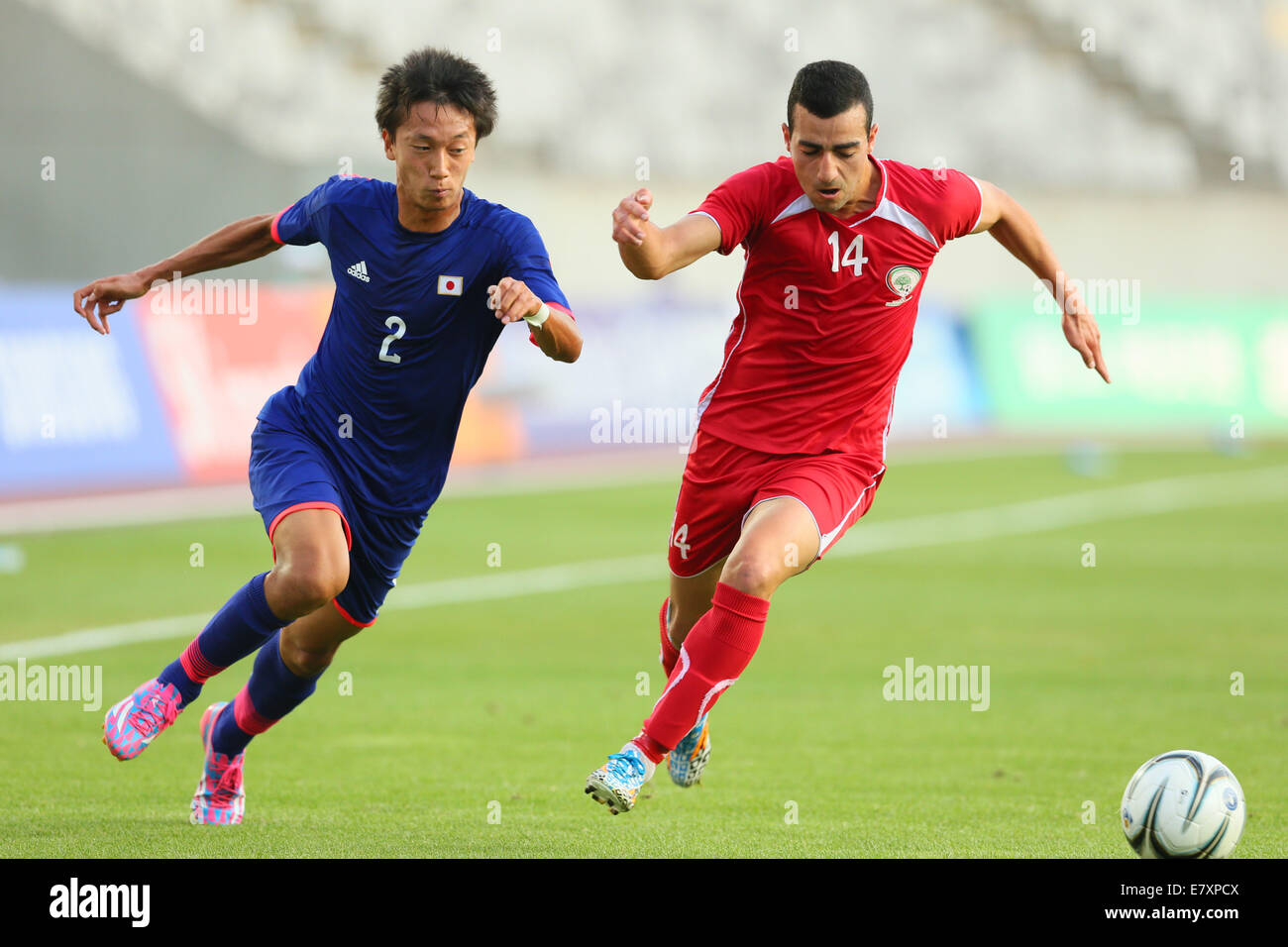 Incheon, South Korea. 25th Sep, 2014. Sei Muroya (JPN) Football/Soccer ...