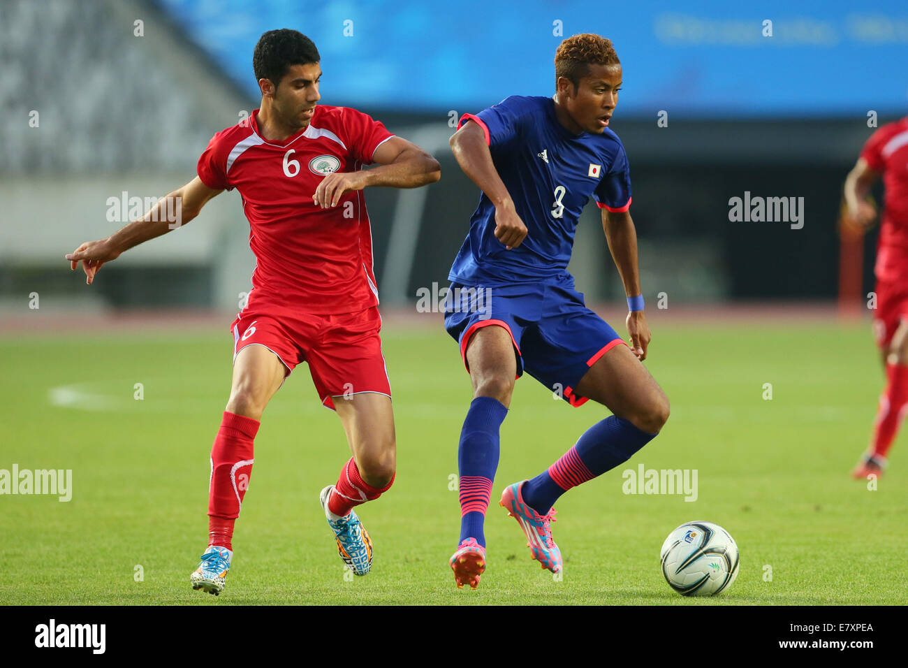 Incheon, South Korea. 25th Sep, 2014. Musashi Suzuki (JPN) Football ...