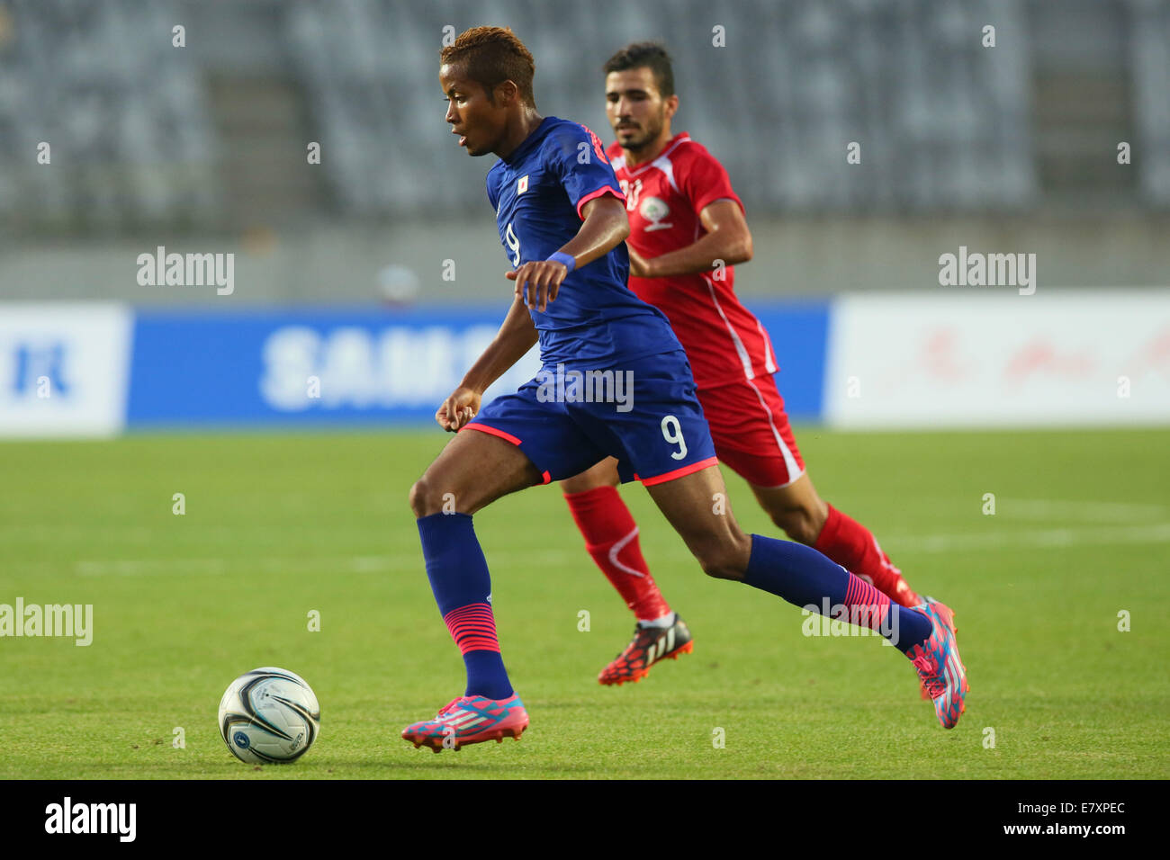 Incheon, South Korea. 25th Sep, 2014. Musashi Suzuki (JPN) Football ...