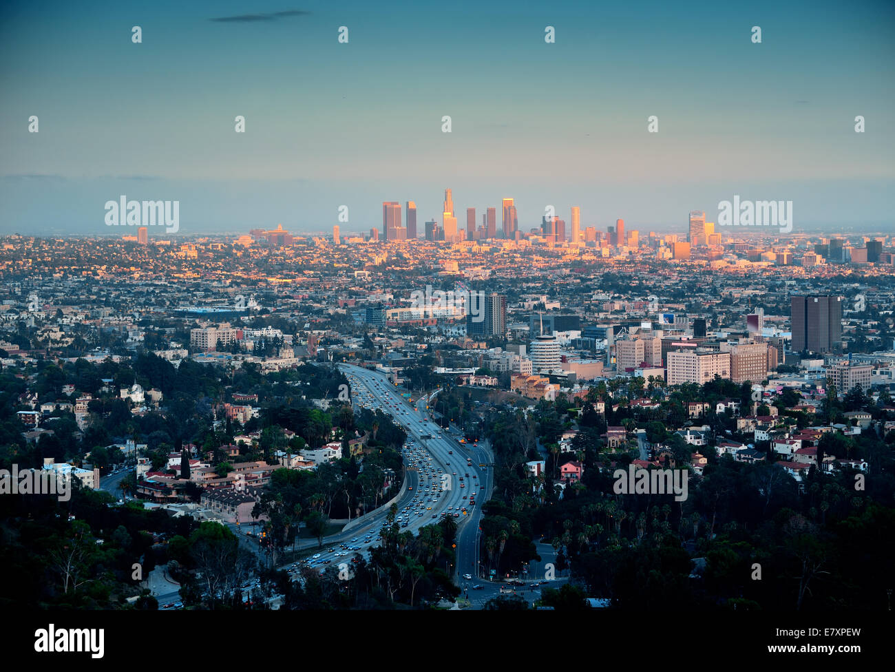 Los Angeles with urban buildings Stock Photo - Alamy