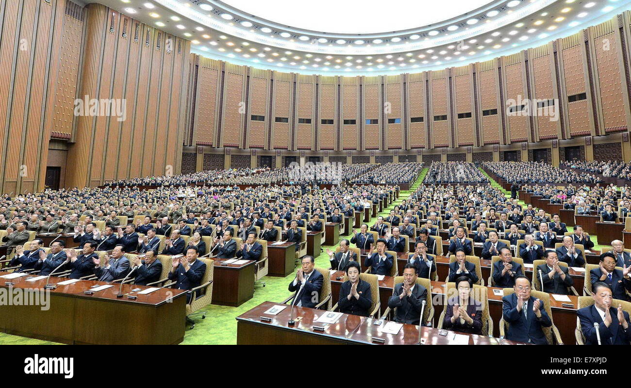 Pyongyang, DPRK. 26th Sep, 2014. Photo provided by Korean Central News ...