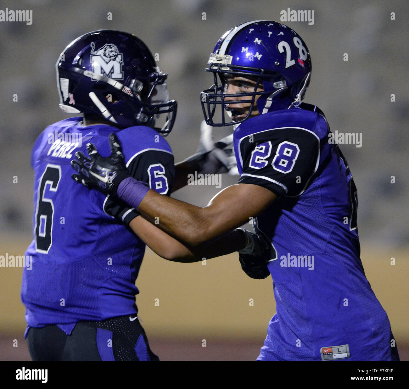 Usa. 25th Sep, 2014. SPORTS -- Manzano's Orlando Perez, 6 ...