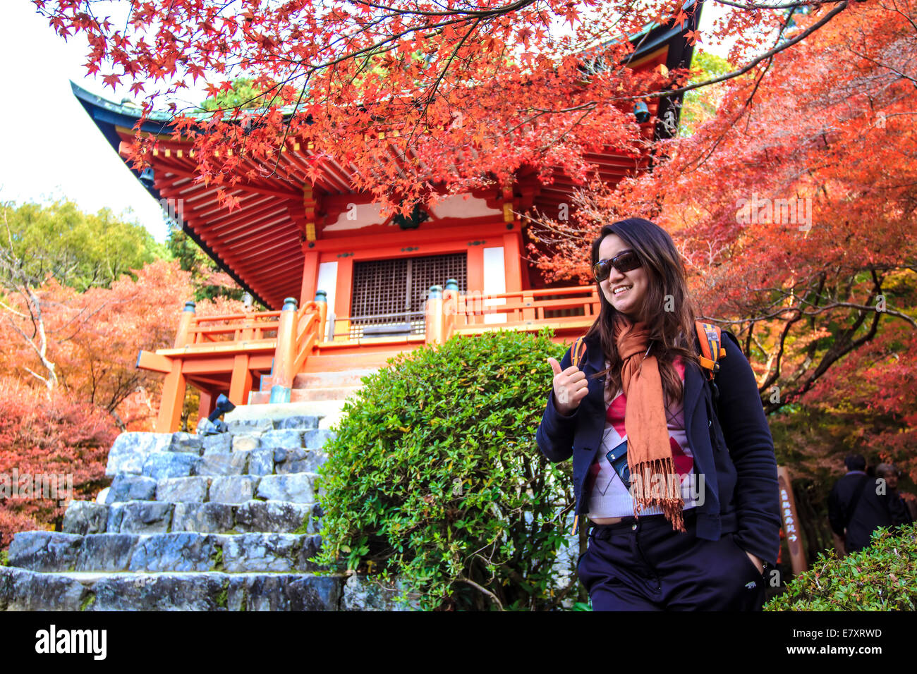Kyoto, Japan - November 24, 2013: Daigo-ji is a Shingon Buddhist temple ...